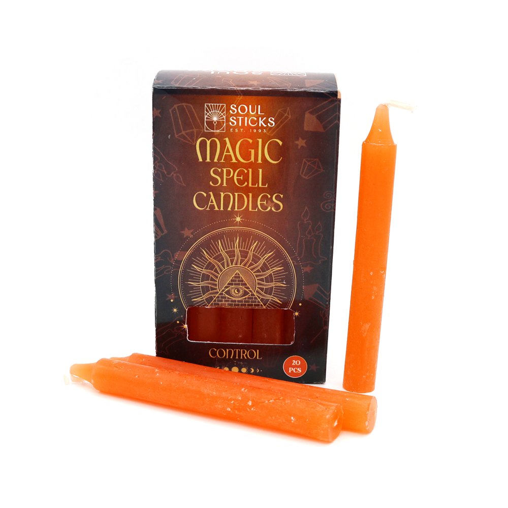 Candle Magic Spell CONTROL Candles Rituals - Orange – Crystal Wonderland