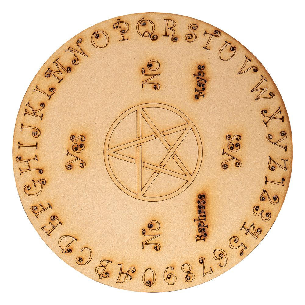 Wooden Grid Board Pentacle Spirit Board 25cm – Crystal Wonderland