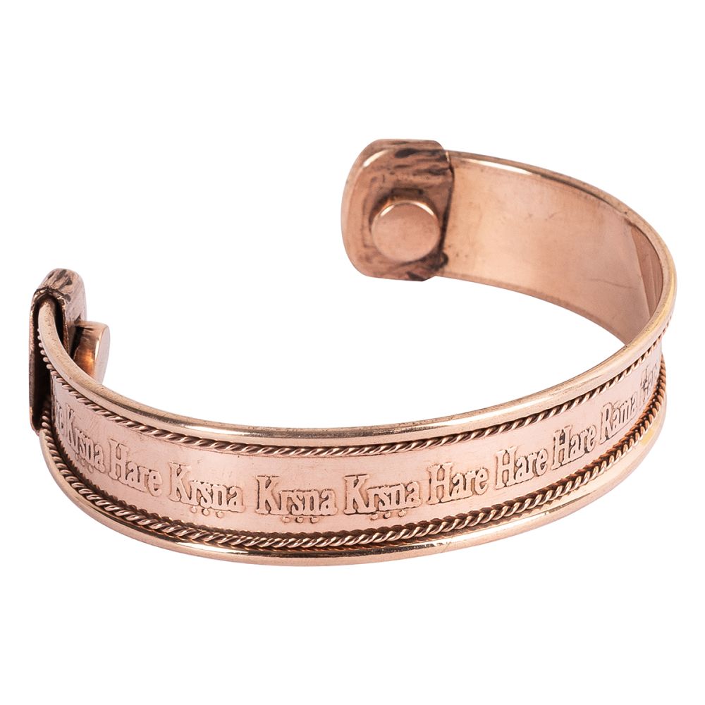 Copper Bracelet Hare Krishna Hare Rama – Crystal Wonderland
