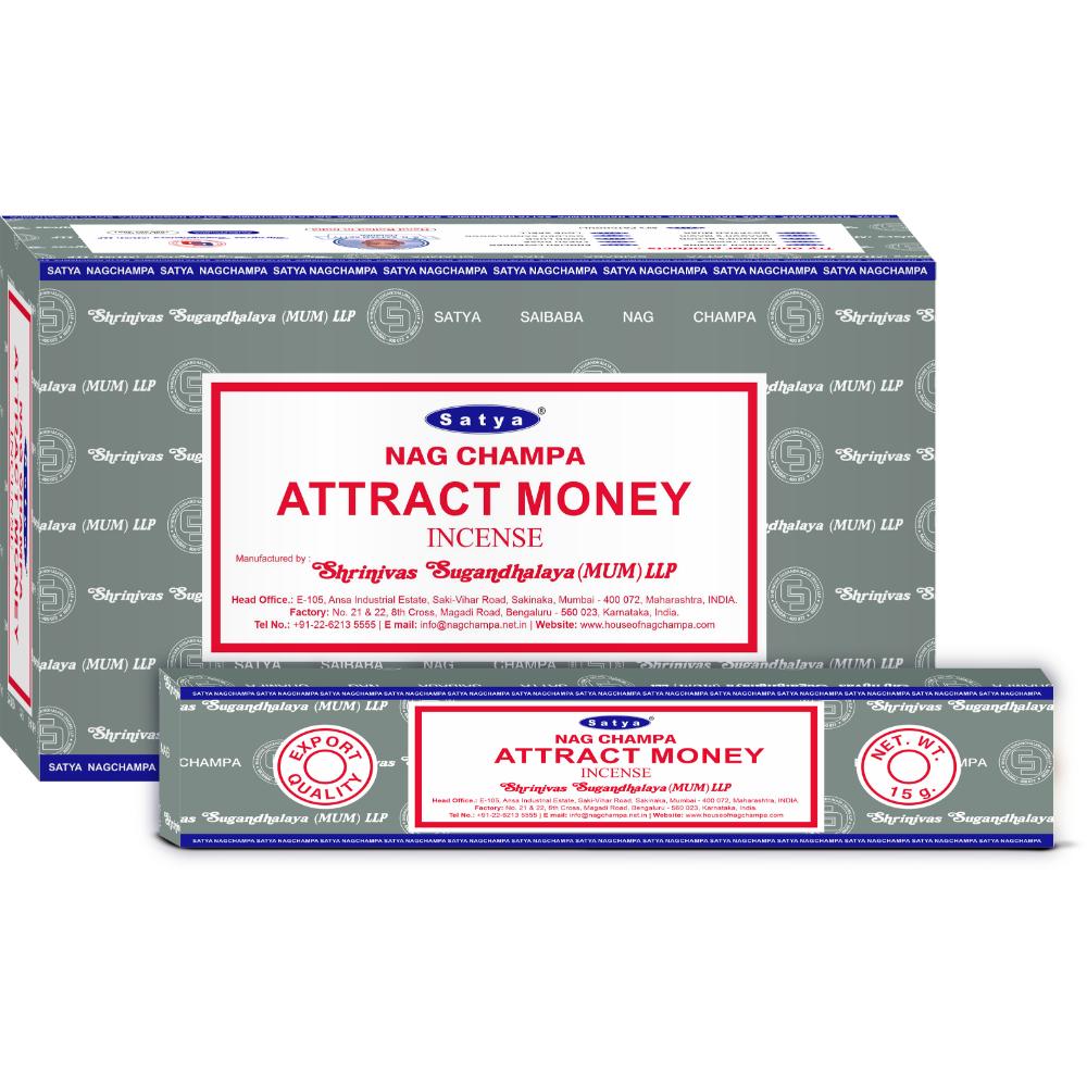 Satya Attract Money Incense Sticks – Crystal Wonderland