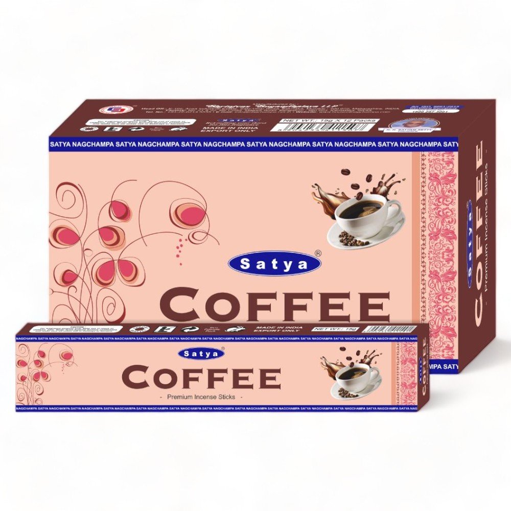 Satya Premium Mumbai Coffee Incense Sticks – Crystal Wonderland