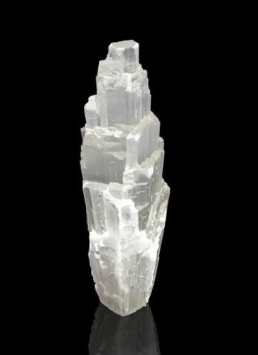 Selenite Crystal Tower Lamp 20cm – Crystal Wonderland