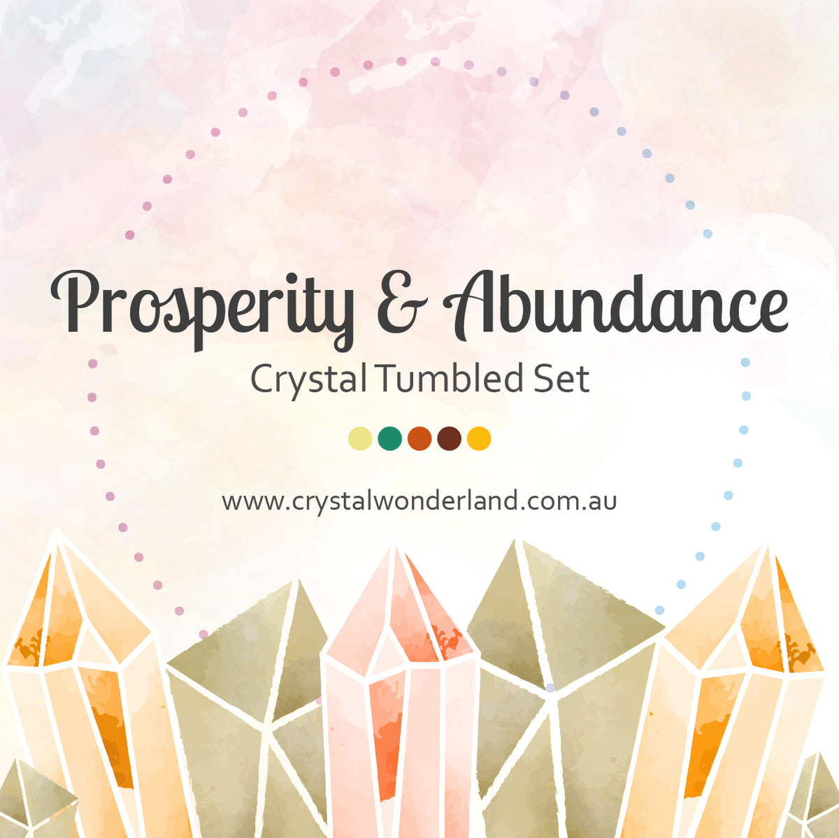 Prosperity & Abundance Crystal Tumbled Gift Set – Crystal Wonderland